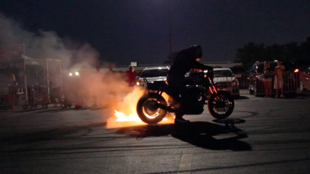 American Daredevils recreate mind-blowing stunts on Harley bike