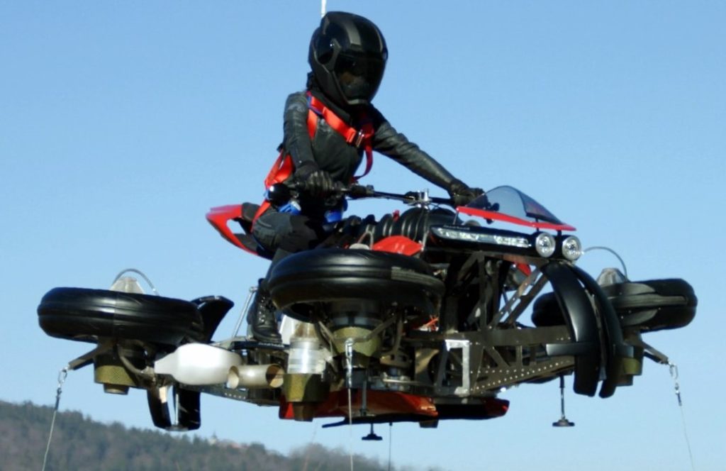 Lazareth introduces jet-powered flying bike LMV 496 - iMotorbike News