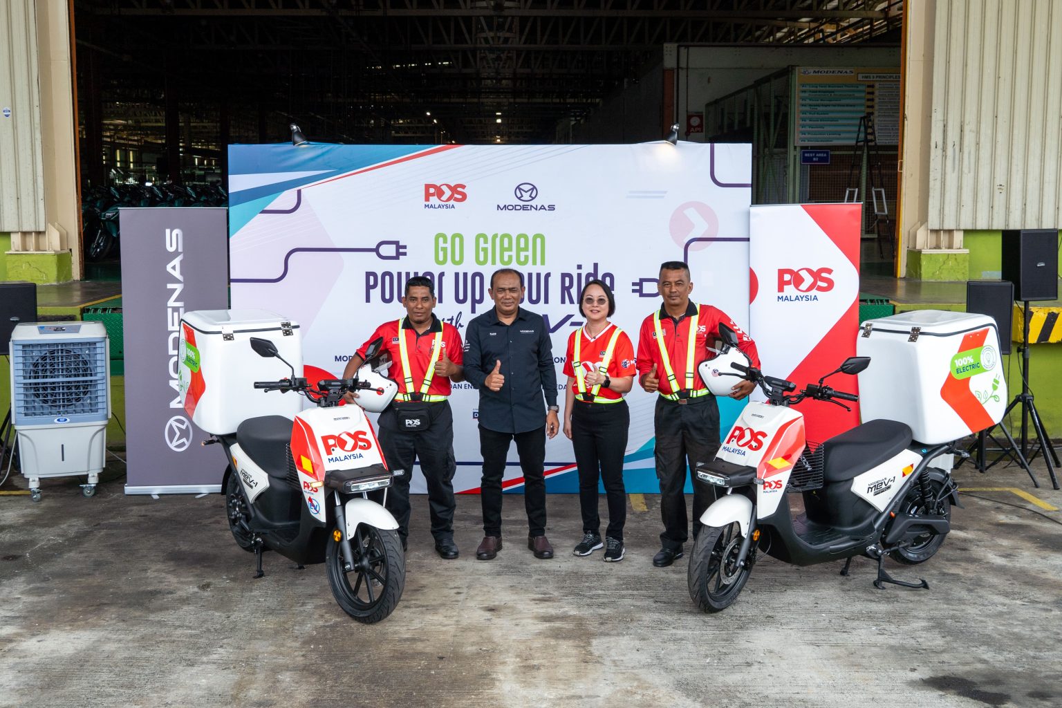 Pos Malaysia Expands EV Fleet with 1,092 Modenas MEV-1 PRO Electric Scooters