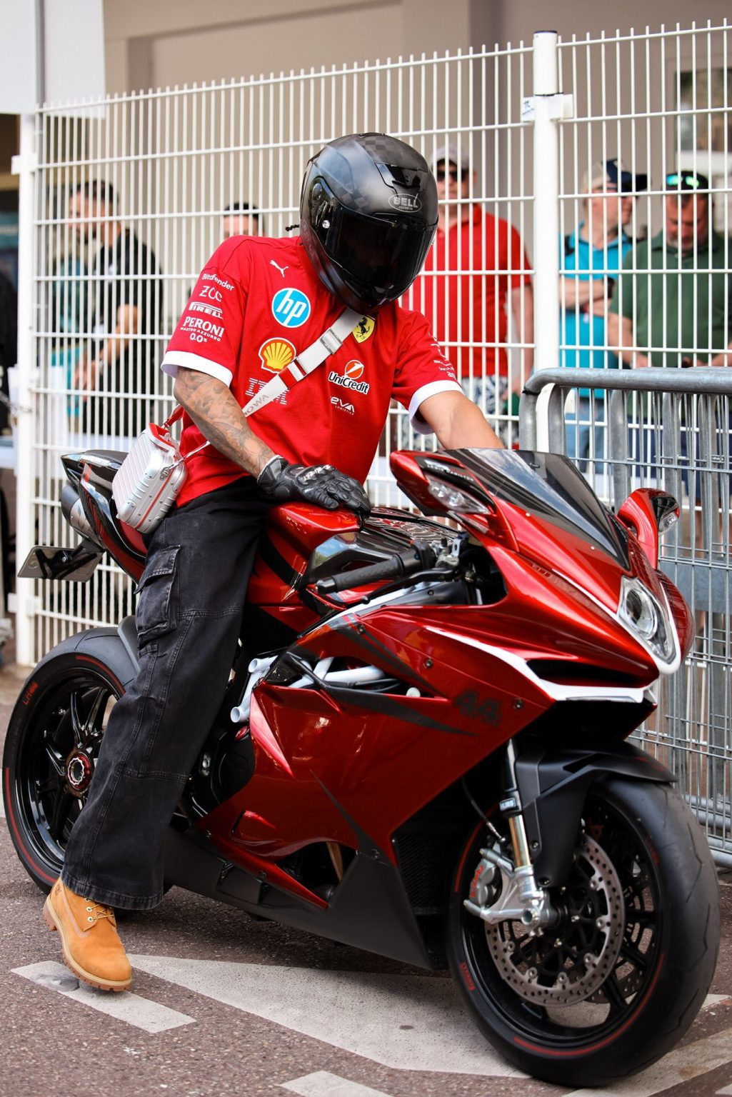 Lewis Hamilton Stuns Monaco with Rare MV Agusta F4 LH44 Arrival