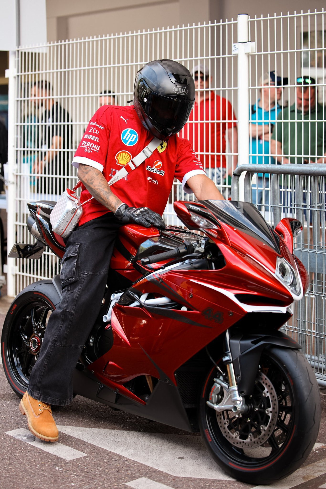 Lewis Hamilton Stuns Monaco with Rare MV Agusta F4 LH44 Arrival